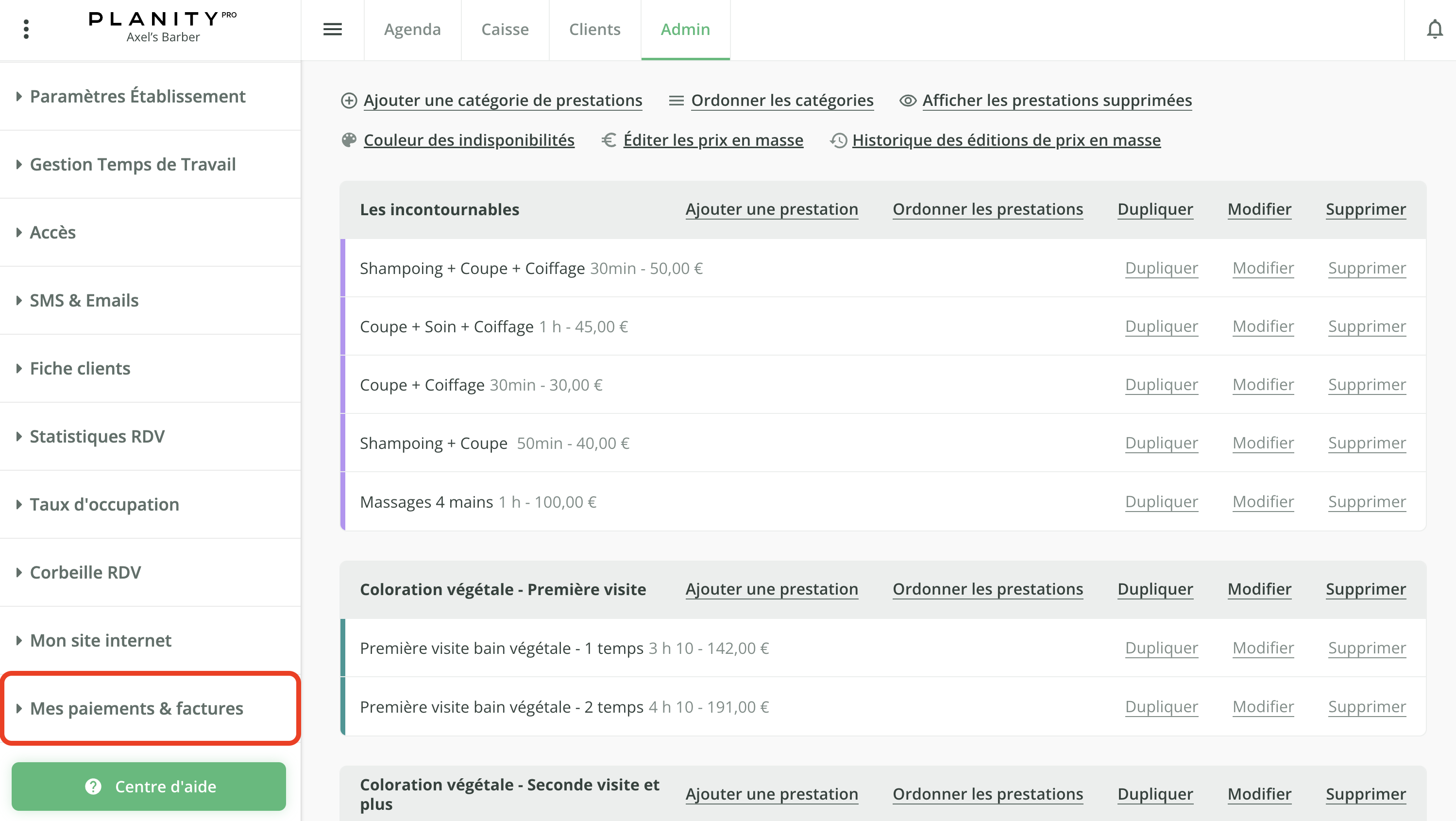 Comment retrouver mes factures Planity ? – Planity - Centre d'aide